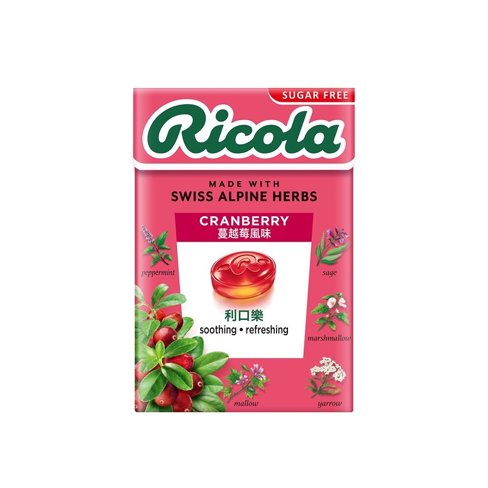 利口樂瑞士草本喉糖27.5g-蔓越莓【三友藥妝Tomod's】 | 蝦皮購物