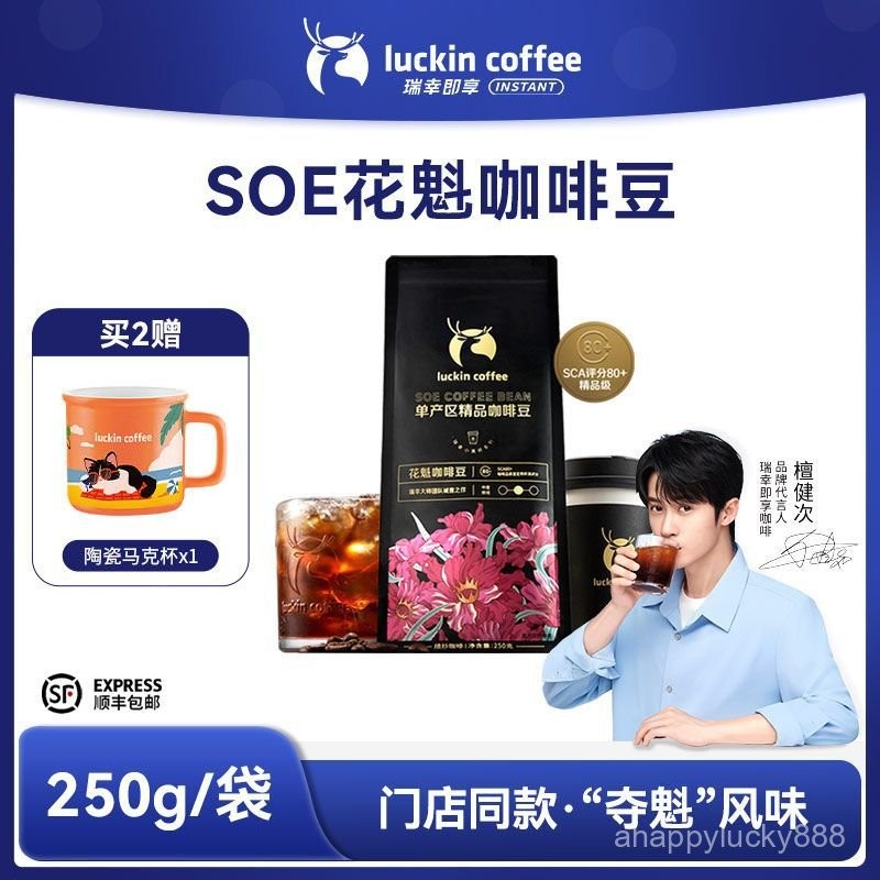 瑞倖咖啡SOE花魁精品咖啡豆中度烘焙門店衕款小黑杯250g不磨粉 | 蝦皮購物