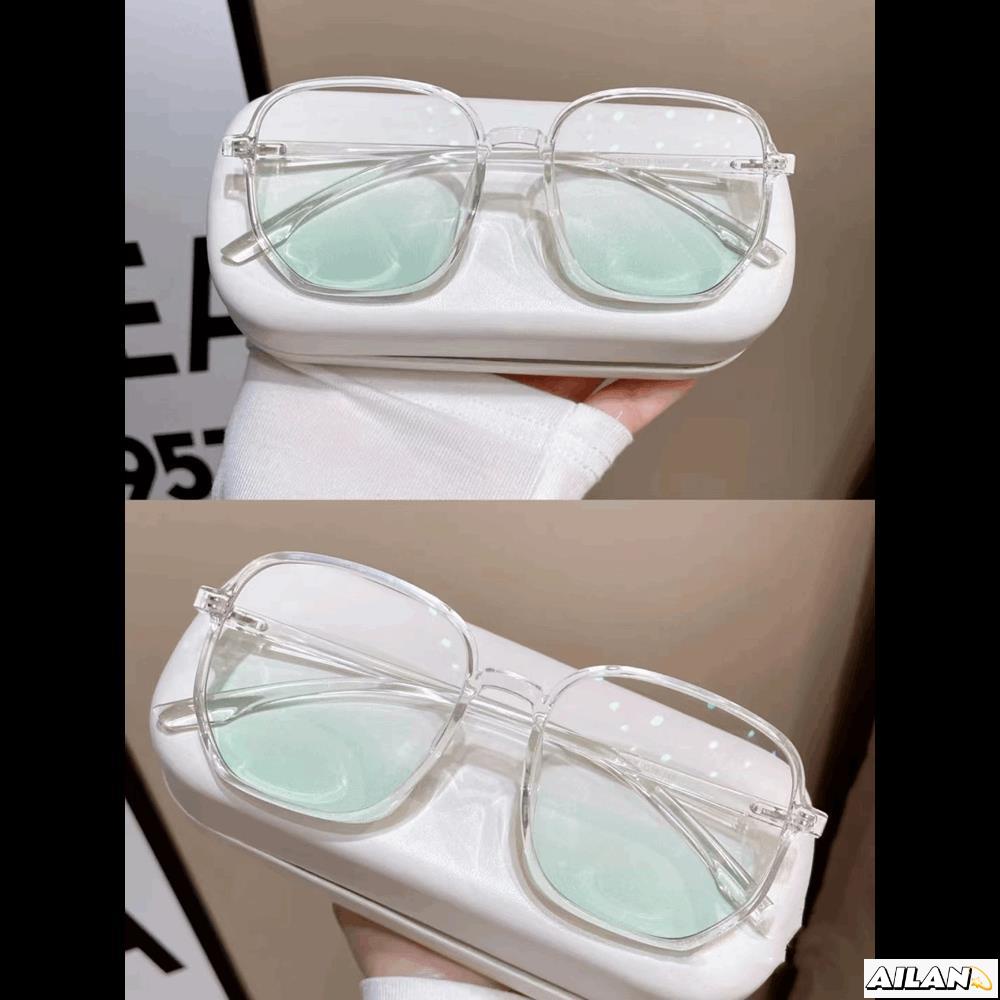 Ailan ins眼鏡 小紅書爆款純欲腮紅眼鏡女網紅無度數韓潮超輕 平光鏡 | 蝦皮購物