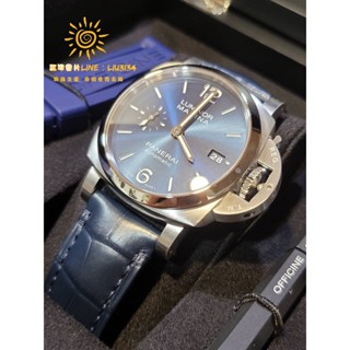 Panerai 沛那海 Luminor 3日鍊 PAM1313 44MM 藍面 白鋼 2020年 台AD 三明治 | 蝦皮購物