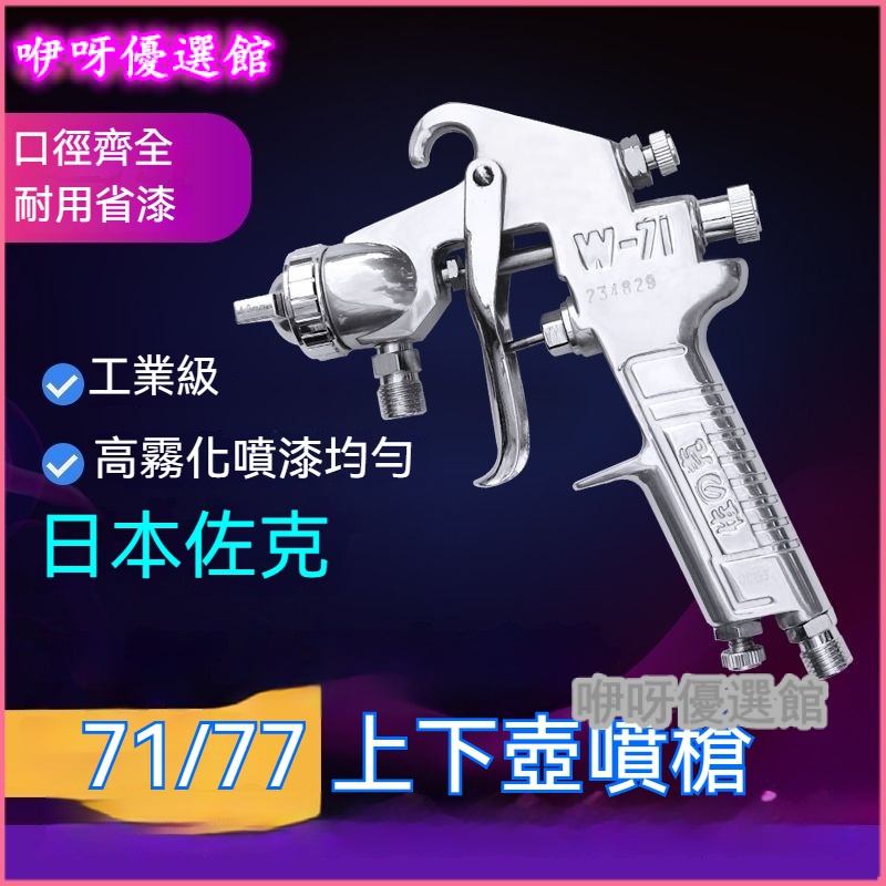 日本佐剋W-71 W-77噴槍 傢具汽車高霧化氣動油漆槍裝修塗料噴漆 噴漆槍 氣動工具 傢俱汽車油漆噴塗 噴繪 噴槍 | 蝦皮購物