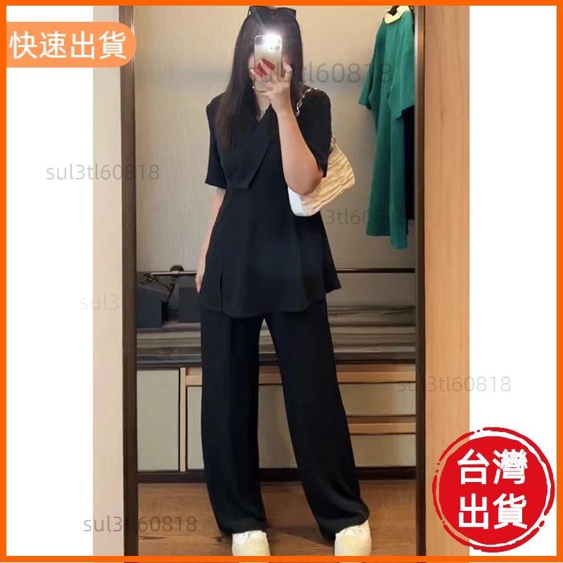 闆娘推薦♥M-4XL大碼女裝 大碼 女裝 褲子 兩件套裝 夏裝 胖mm 遮肚 藏肉 鹽系 顯瘦 | 蝦皮購物