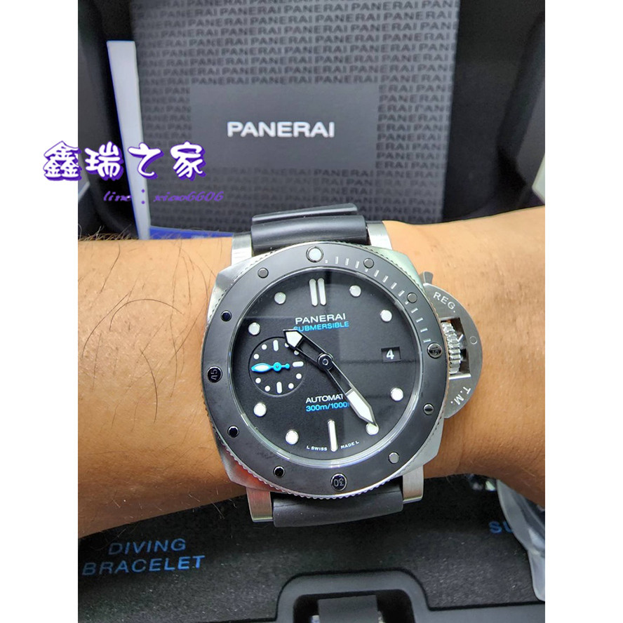 PANERAI 沛納海 Submersible PAM683 黑陶瓷 深潛 42mm 全新 22.03 | 蝦皮購物