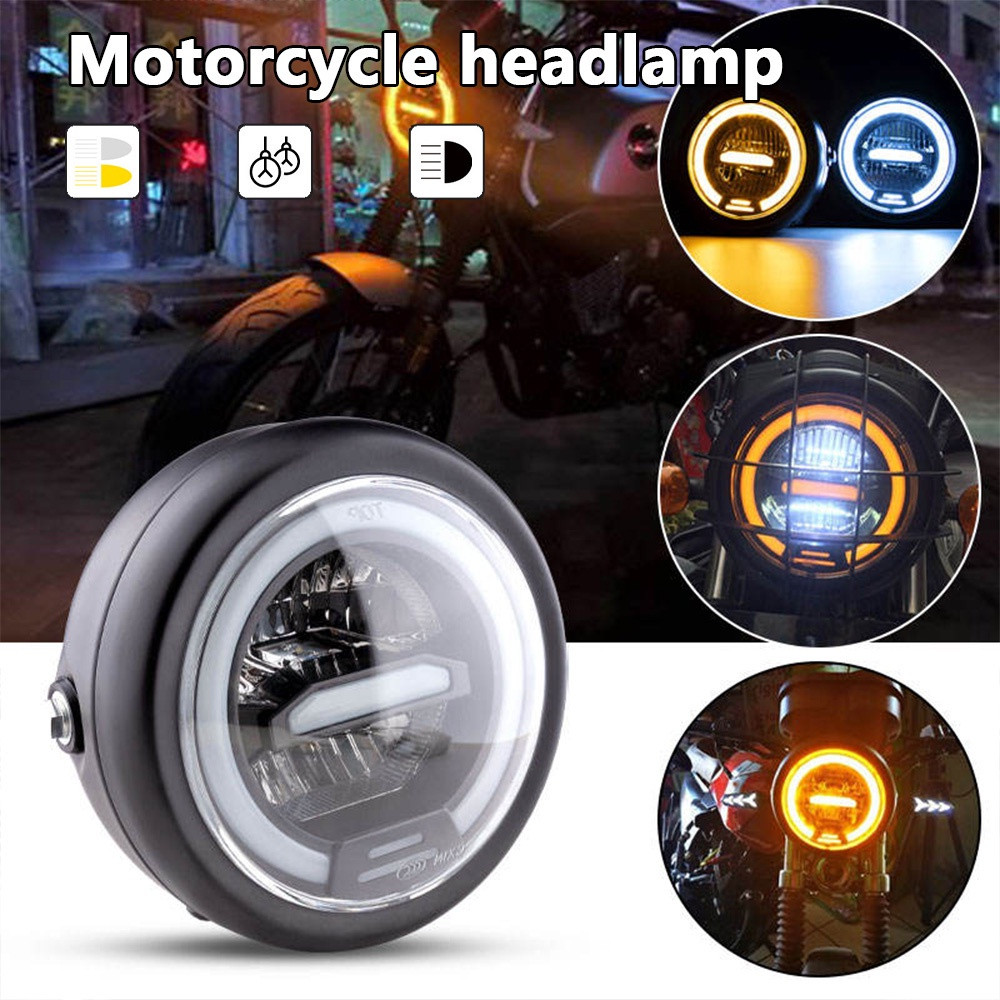 Motorcycle LED Headlight Universal Retro Motorcycle Headlamp | 蝦皮購物