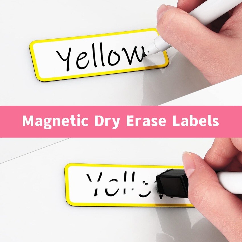 27Pcs Magnetic Labels Whiteboard Stickers Name Shelf Label | 蝦皮購物