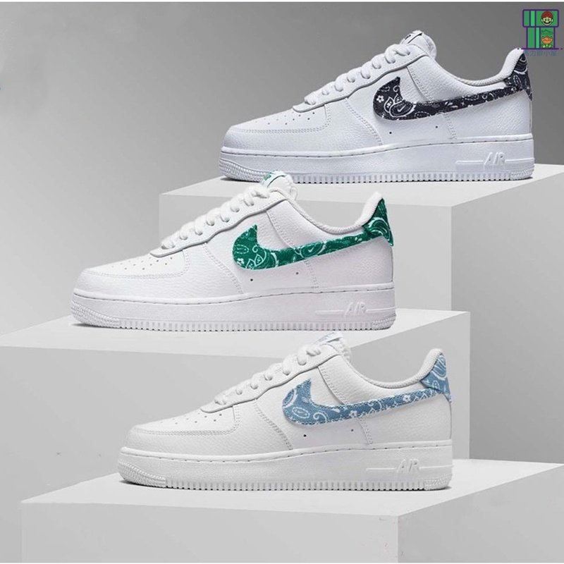 Nike Air Force 1 AFI 變型蟲 腰果花 白黑 藍 綠 DH4406-100-101-102 | 蝦皮購物