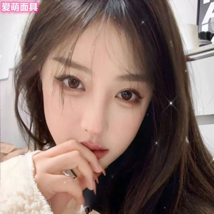 變裝道具女人可愛美女面具乳膠化妝容人面具全臉舞會面具直播抖音 蝦皮購物
