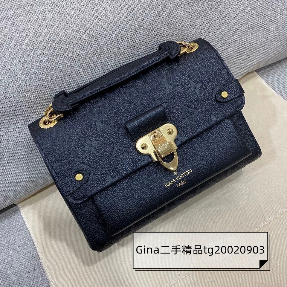 二手 LV 路易威登 Vavin BB 小號 壓紋皮革單肩包 鏈條包 斜挎包 M44553 | 蝦皮購物