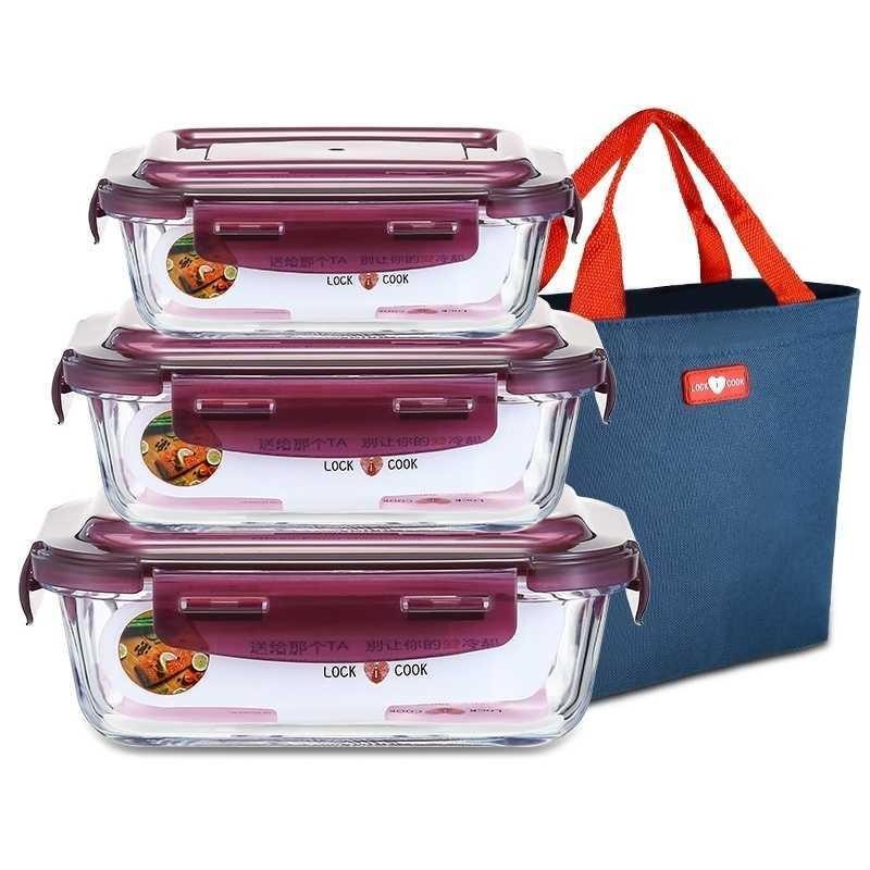 Crisper box Pyrex lunch box microwave bowl fruit storage | 蝦皮購物