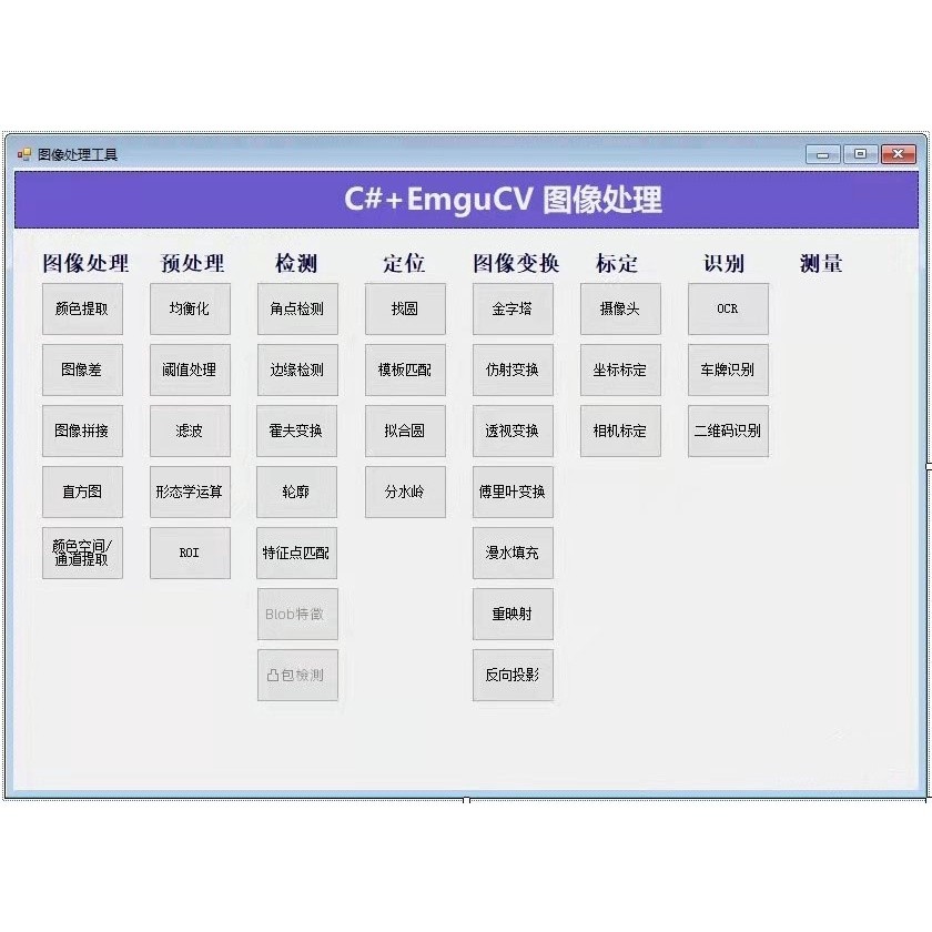 【專業軟體】cemgucv Opencv算法合集圖像處理均衡濾波檢測定位變換相機識別 蝦皮購物 