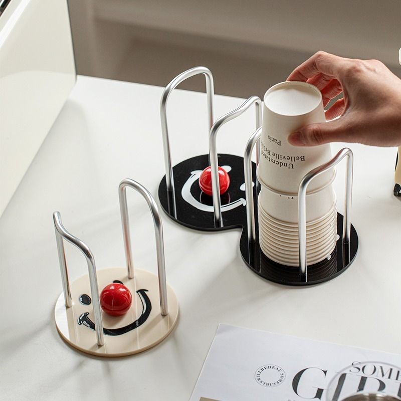 收納好物 |桌面紙杯收納架家用飲水機吧臺奶茶咖啡店一次性杯子取杯器置物架收納盒 收納 整理盒 廚房置物架 廚房收納 餐桌 | 蝦皮購物