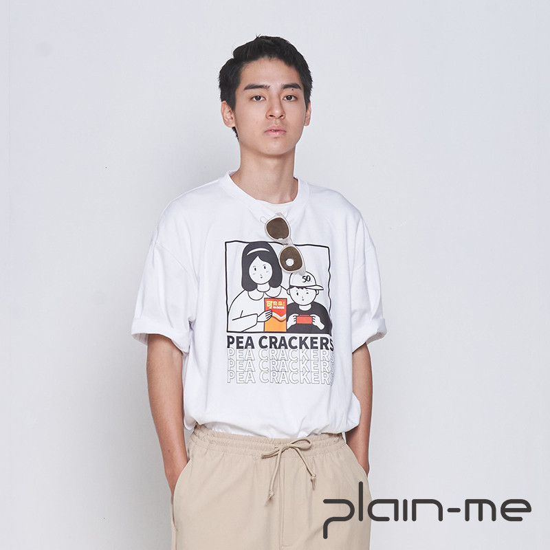 plain-me 可樂果 X plain-me聯名TEE復古黑白款 CRV0058 | 蝦皮購物