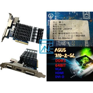大胖電腦 】ASUS華碩 710-2-SL 顯示卡/HDMI/GT710/2G/靜音版/保固30天/ | 蝦皮購物