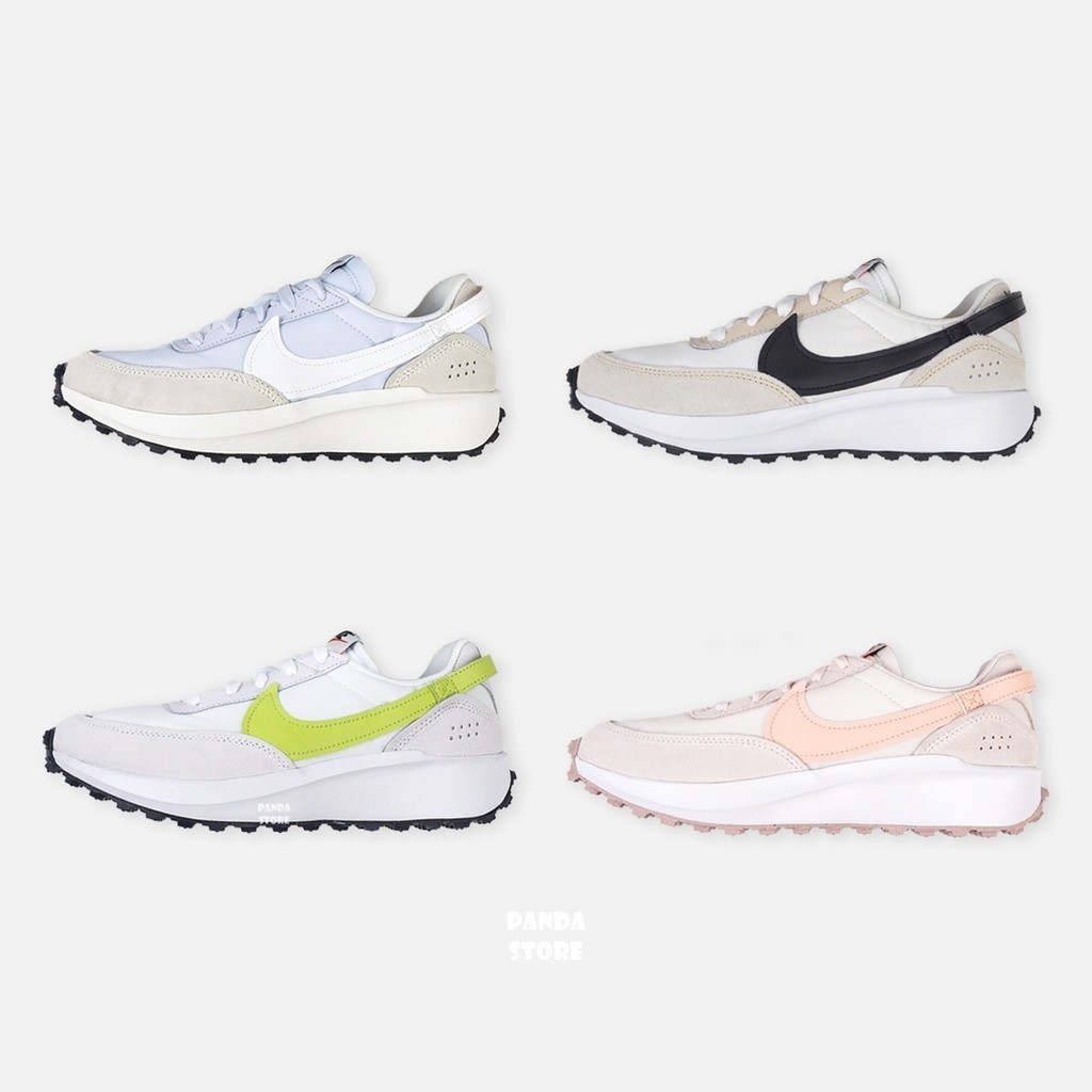 免運 WMNS NIKE WAFFLE DEBUT 拼接 運動鞋 DH9523-102 白黑 004 淺藍 粉紅 女鞋 | 蝦皮購物