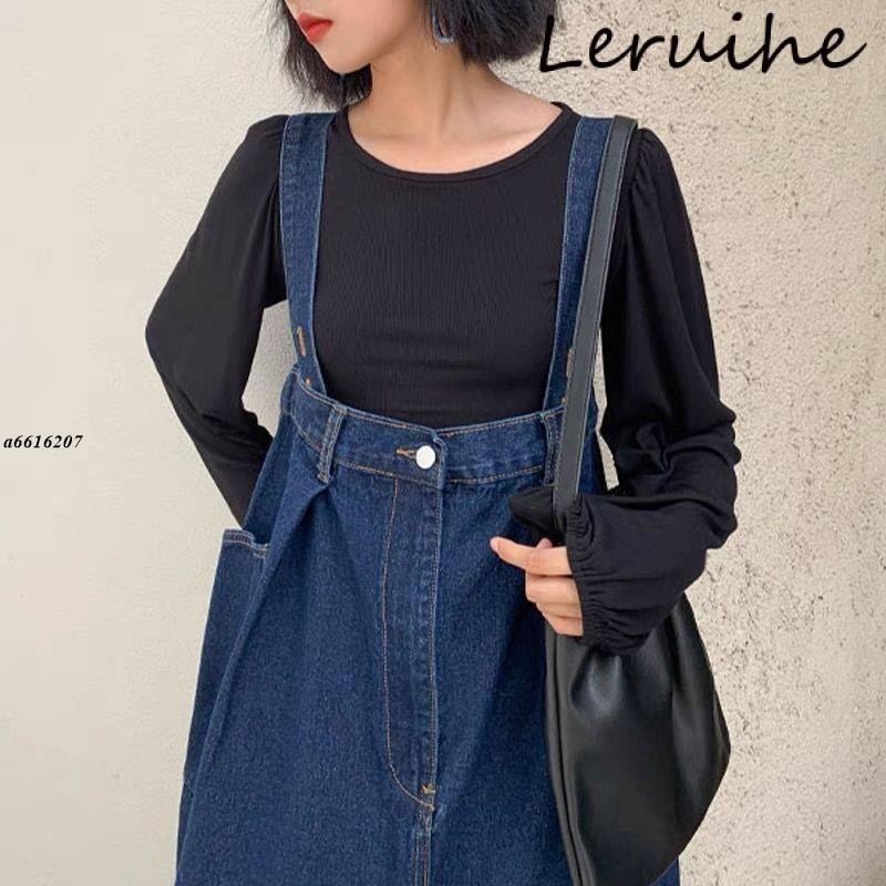 S-5XL 連身長褲 大尺碼長褲 牛仔長褲女 揹帶褲 減齡ins原宿風揹帶褲 寬鬆高腰寬褲 牛仔褲女 V1UTxx | 蝦皮購物