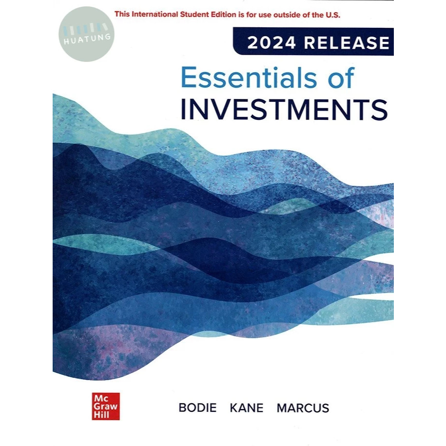 【華通書坊】 Essentials of Investments (2024 Release) 13/E Bodie ...