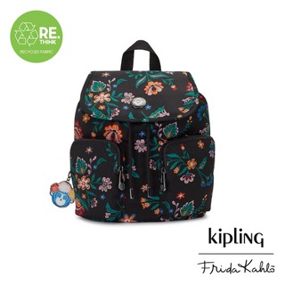 KIPLING x FRIDA K 繽紛花卉印花翻蓋雙肩後背包-ANTO S | 蝦皮購物