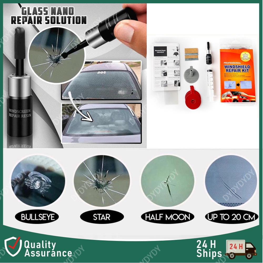 Car Windshield Windscreen Chip Crack DIY Repair Kit Car Wind | 蝦皮購物