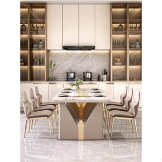 山倪約傢具館 餐桌 IYR7輕奢巖闆島臺餐桌一體傢用小戶型可伸縮客廳餐桌 實木桌 巖闆餐桌 大理石餐桌 折疊桌 亞剋力桌 | 蝦皮購物