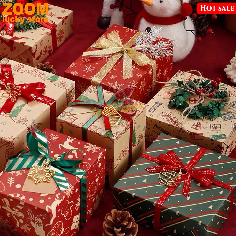 christmas wrapping paper large gift packaging paper wrapper | 蝦皮購物