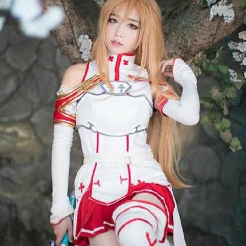 熱銷 【萌喵動漫】刀劍神域結城明日奈亞絲娜cos服戰斗服cosplay服裝女 | 蝦皮購物
