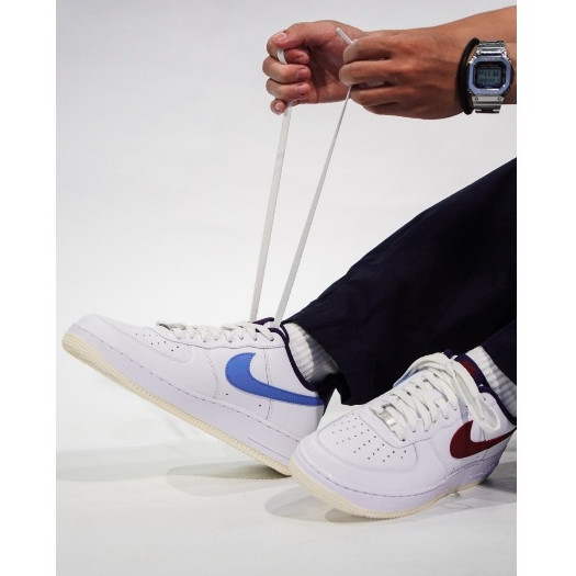 {正品}NIKE AIR FORCE 1 '07 鴛鴦 勾勾 刺繡 FV8105-161 白紅藍 男鞋 | 蝦皮購物