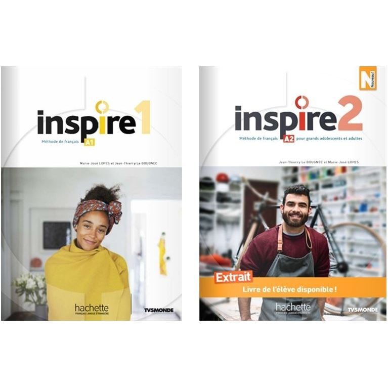 【法語】Inspire 1 (A1) / 2 (A2) 課本+線上資源 / 練習本+audio MP3 /Hachette | 蝦皮購物