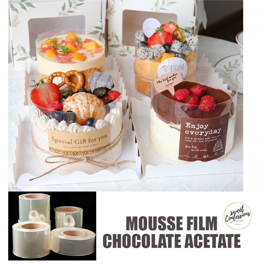 Mousse cake film chocolate acetate sheet semi-hard plastic w | 蝦皮購物
