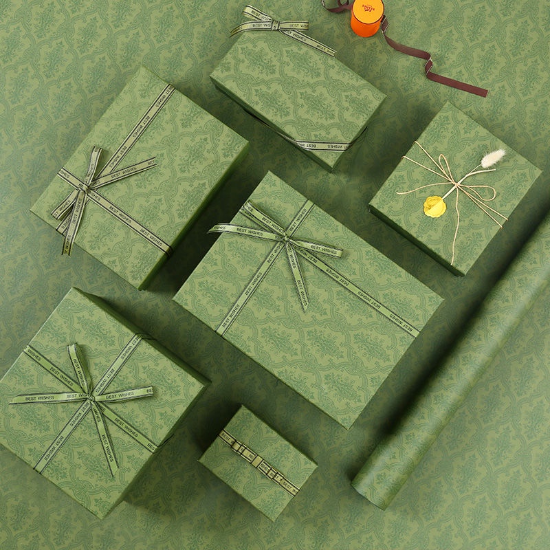 Kraft paper box birthday gift box rectangular packing box | 蝦皮購物