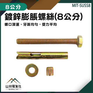 『山林電氣社』鍍鋅膨脹螺絲 雨棚 壁虎螺絲 麻根塞 套管壁虎 m10螺絲 膨脹螺絲 MIT-SUSS8 工程膨脹壁虎 | 蝦皮購物