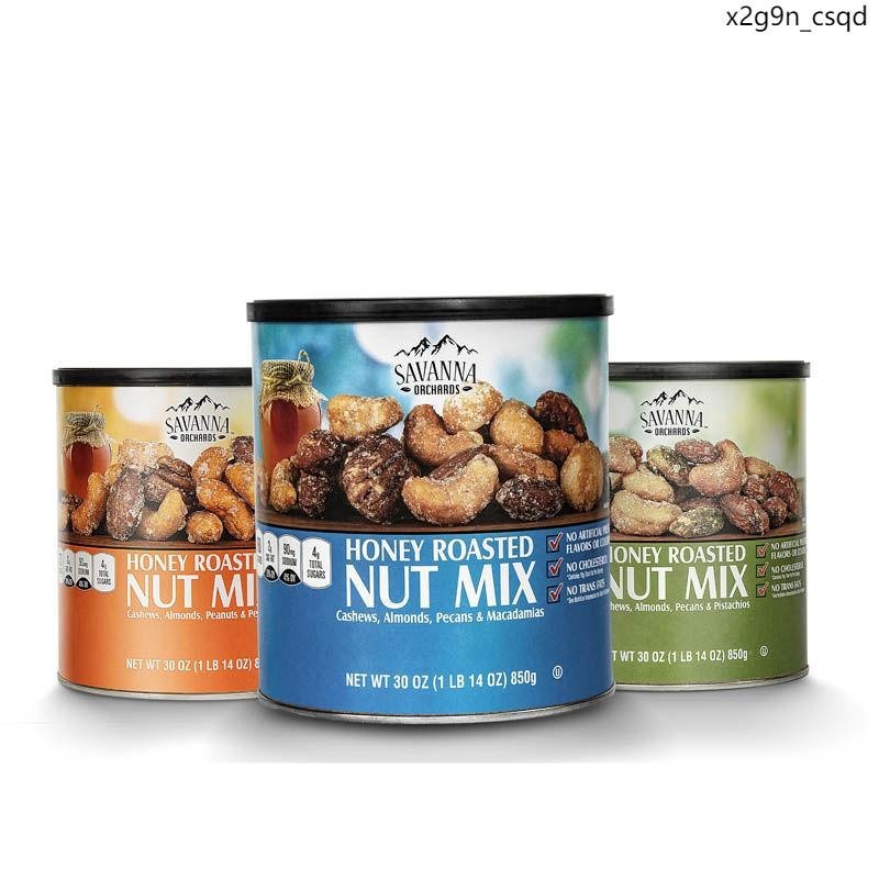 精品批發】 美國进口 savanna混合坚果仁 蜂蜜糖 香烤夏威夷果 碧根果 杏仁腰果 850g零食KIUY | 蝦皮購物