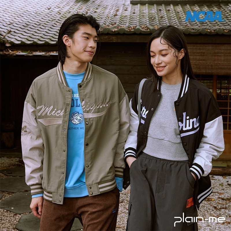plain-me NCAA 落肩棒球外套 NCAA1102-232 | 蝦皮購物