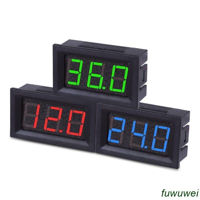 可開票 LED數碼管兩線電壓表DC5V-120V直流數顯表數字電壓表頭指示顯示器 fuwuwei | 蝦皮購物