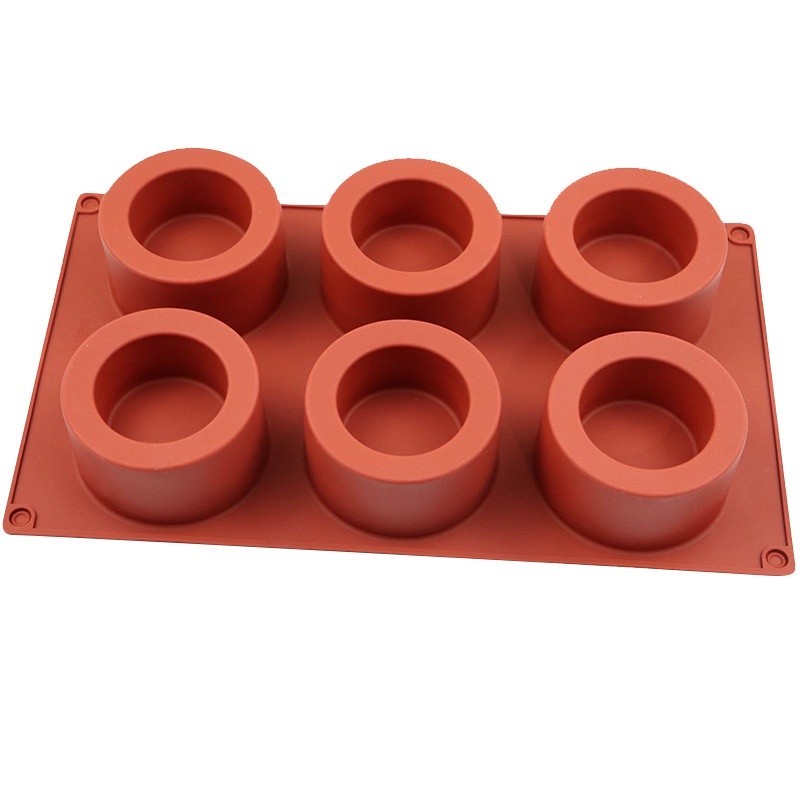 6 Hole Pudding Cup Mold 3D Silicone Mousse Cake Mold Art Cak | 蝦皮購物