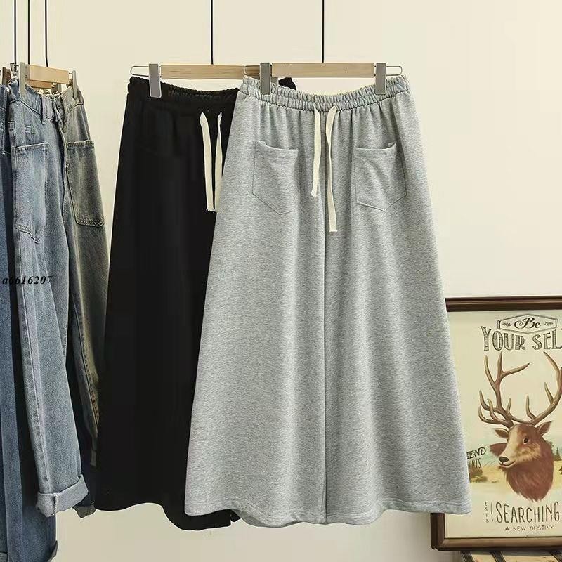 【特大尺碼M-5XL 40-150kg】胖mm特大尺碼300斤褲子女高腰顯瘦夏季薄款八分寬褲百搭褲裙200斤xx | 蝦皮購物