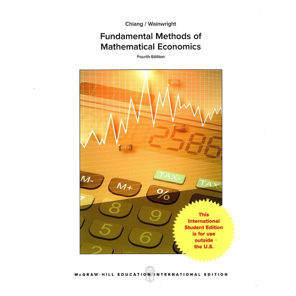 Fundamental Methods of Mathematical Economics 4/E Chiang 9780071238236 ...