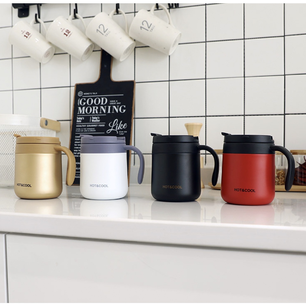 Stainless Steel Thermal Coffee Mug Bubble Tea Cup Vacuum Ins | 蝦皮購物