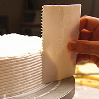Patterned edge side scraper cake sides icing comb scrapers | 蝦皮購物