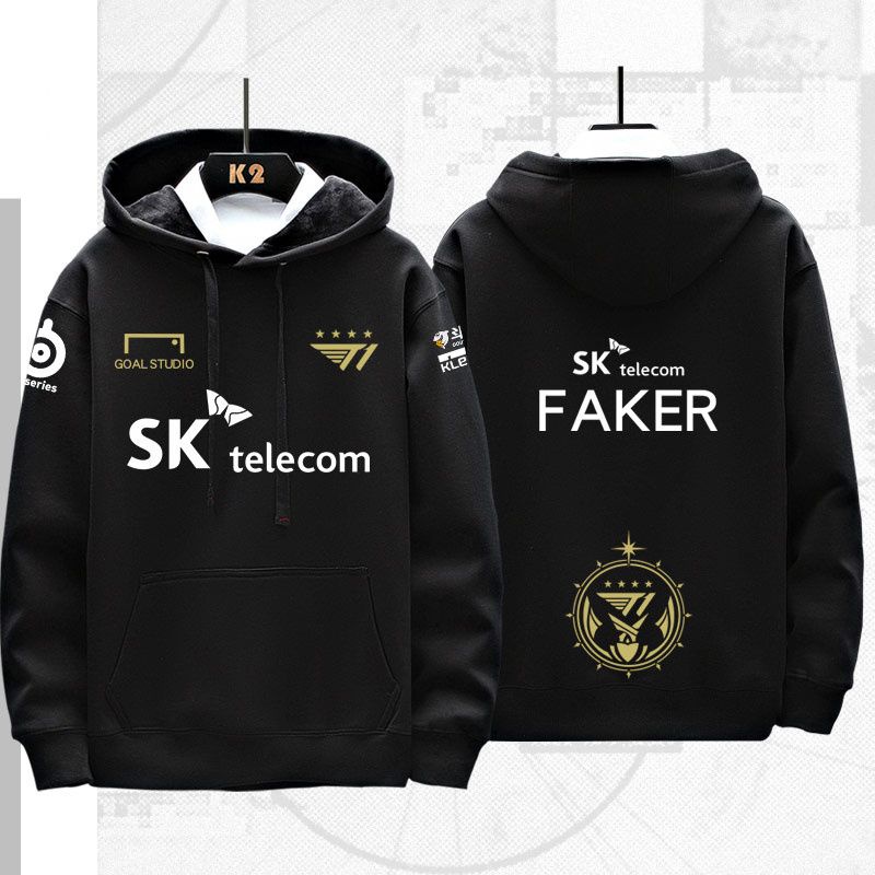 S13總決賽冠軍LCK T1戰隊四星紀念隊服外套faker男女連帽加絨帽T 衛衣 | 蝦皮購物