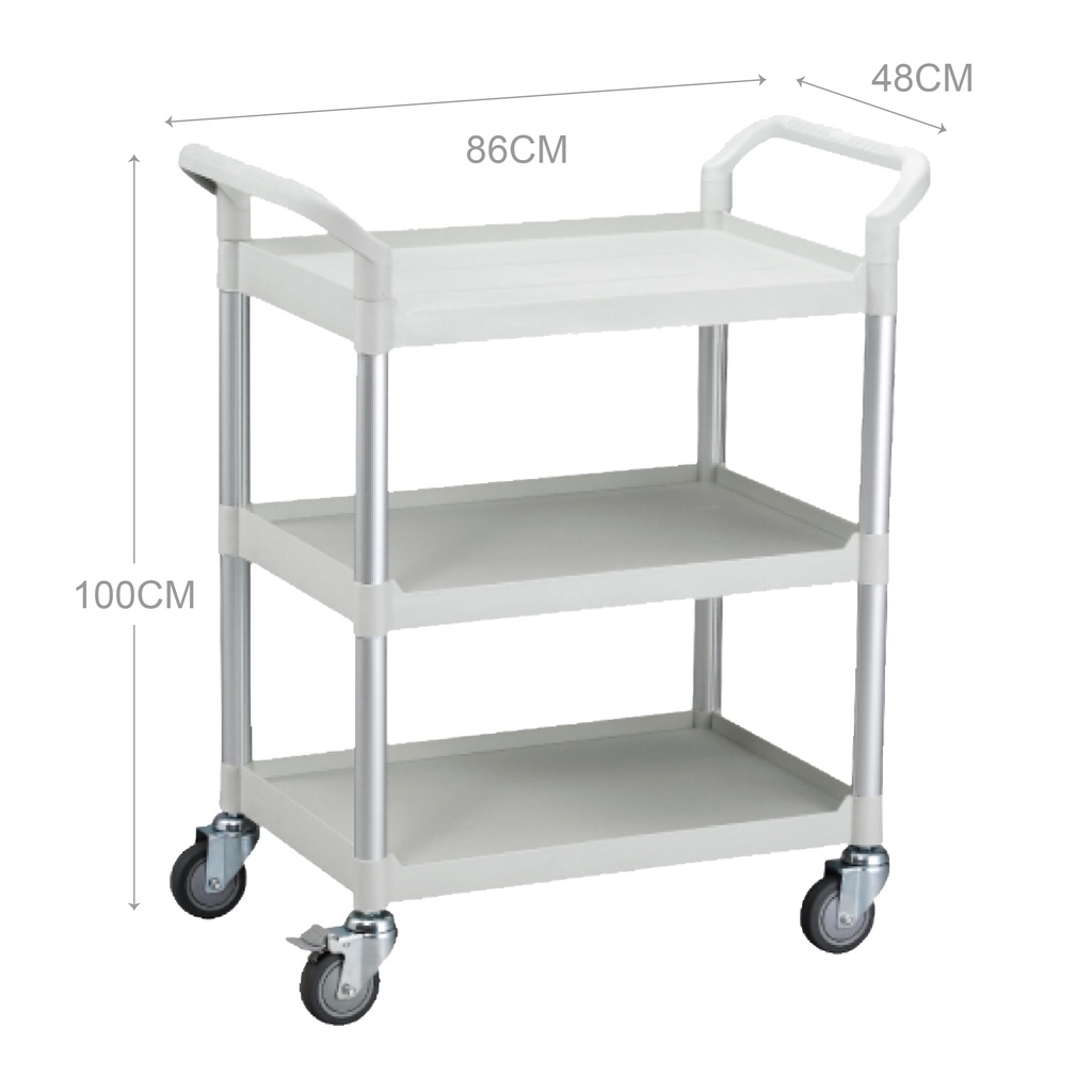 台灣製造 華塑 HS-808系列 808A 手推車 黑/白 三層/二層【餐車 工作推車 置物平台推車 飯店餐飲必備】 | 蝦皮購物
