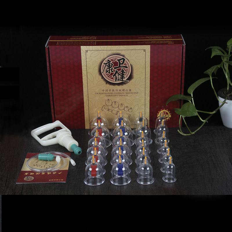 24 Cans Cups Vacuum Cupping Kit Pull Out Vacuum Apparatus | 蝦皮購物