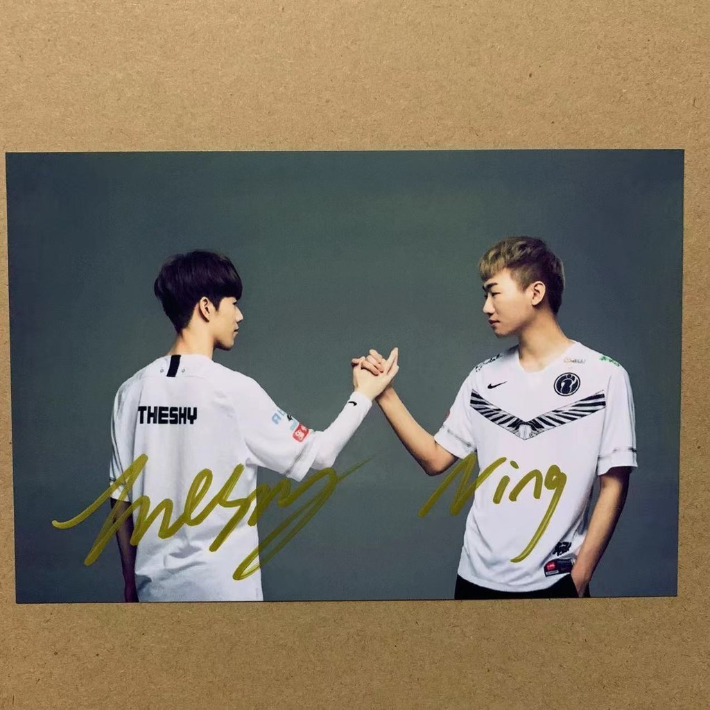 IG親筆簽名照周邊 IG Ning Theshy rookie同款親簽明信片簽名海報【小星星】 | 蝦皮購物