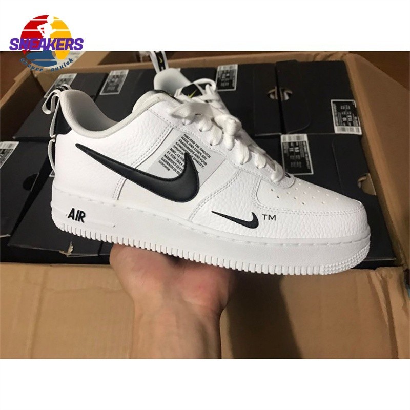 正版 Nike Air Force 1 07 Lv8 Utility 白 黑 Af1 男 休閒鞋 | 蝦皮購物