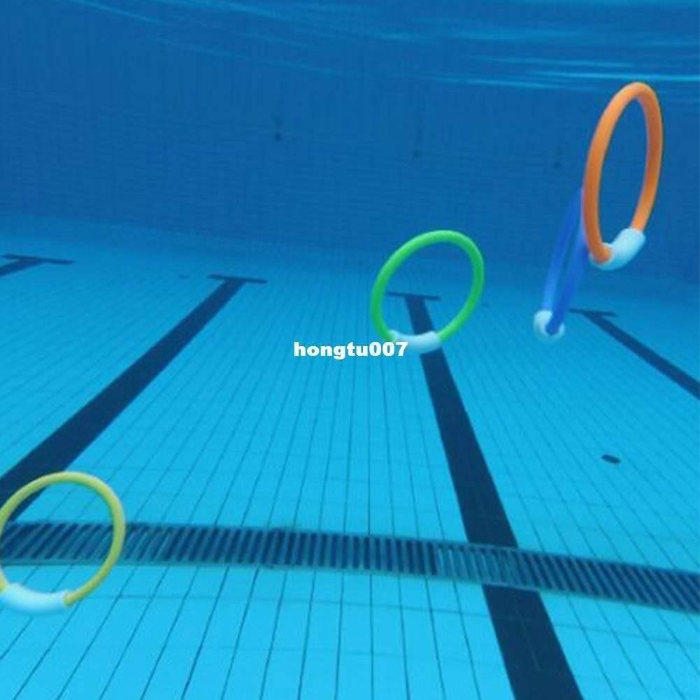 Osierr6 Dive Swimming Pool Rings,4 Ring Game Set, Kids Under | 蝦皮購物