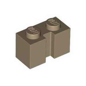 [樂磚庫] LEGO 4216 磚 特殊型 深米色 1x2 6434305 | 蝦皮購物
