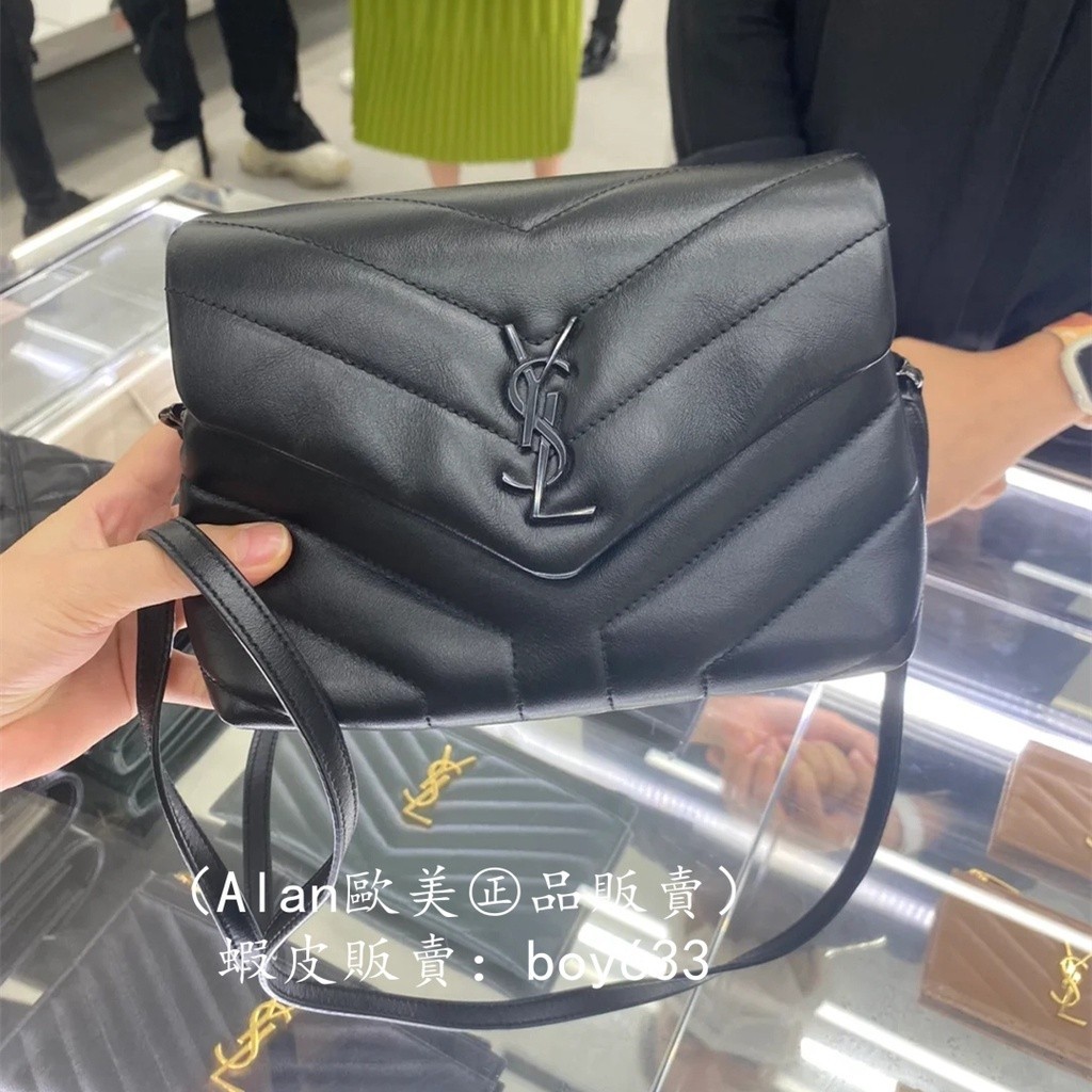 二手 YSL聖羅蘭Mini Lou Lou Saint Laurent 630951小牛皮 相機包 現貨 | 蝦皮購物