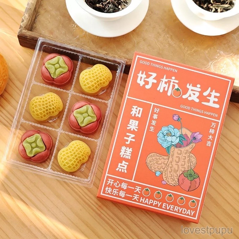 精品批發】 和果子日式豆沙糕點網紅顏值美食禮盒好吃的和菓子零食180g6個裝KIUY | 蝦皮購物