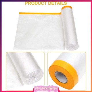 20m Plastic Dust Cover Disposable Pre-Taped Masking Film Dus | 蝦皮購物