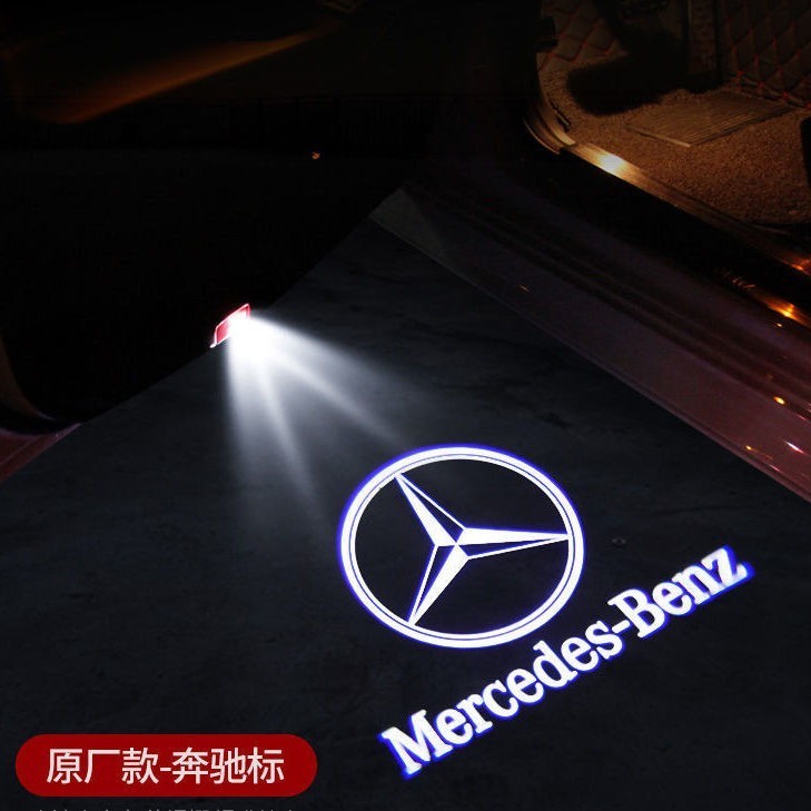 花蓮免運♕賓士迎賓燈新E級C級GLC200 C260L E300L原廠改裝車門裝潢燈投影燈 | 蝦皮購物