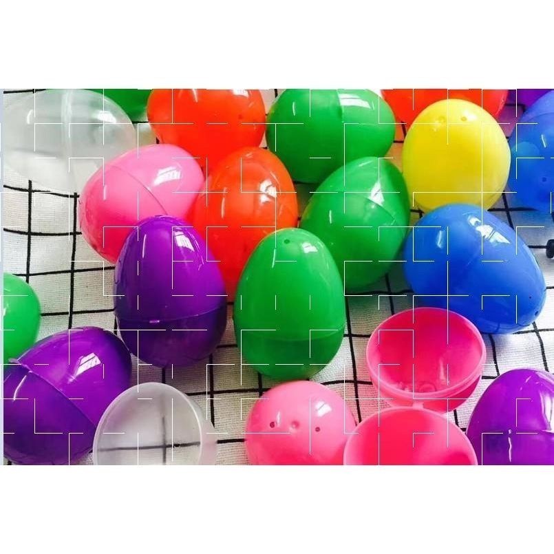 Xstore2 40 plastic Easter eggs lucky draw egg shell twisted | 蝦皮購物